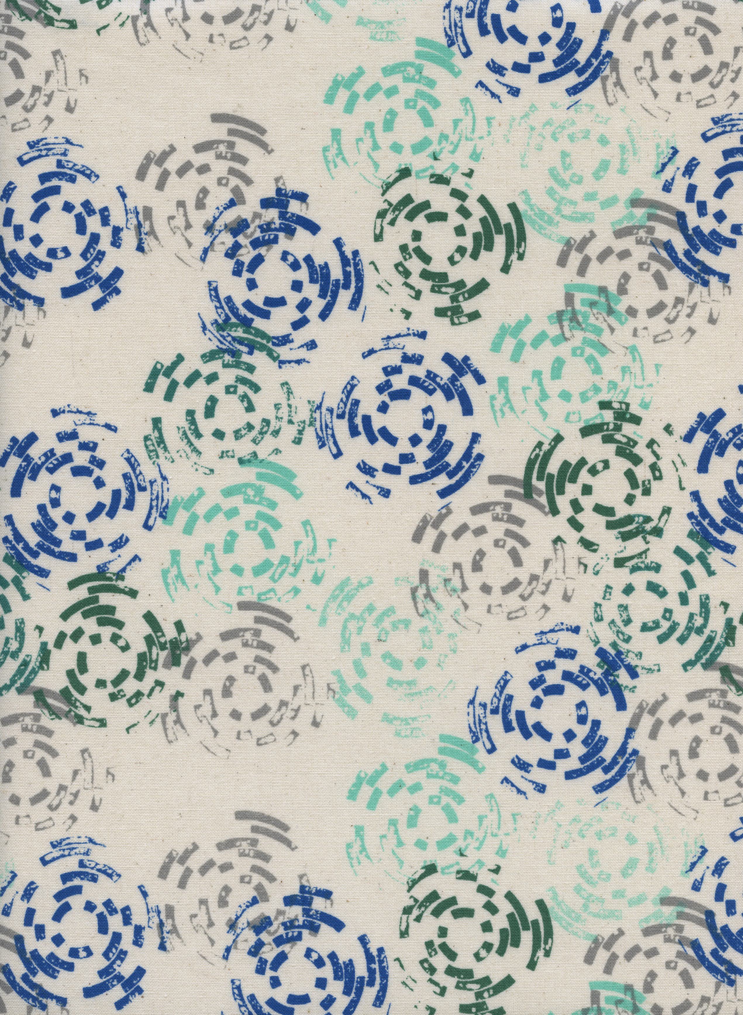 Cotton+Steel Fabrics R1941-001 Raindrop Puddle Jump Sea Unbleached ...