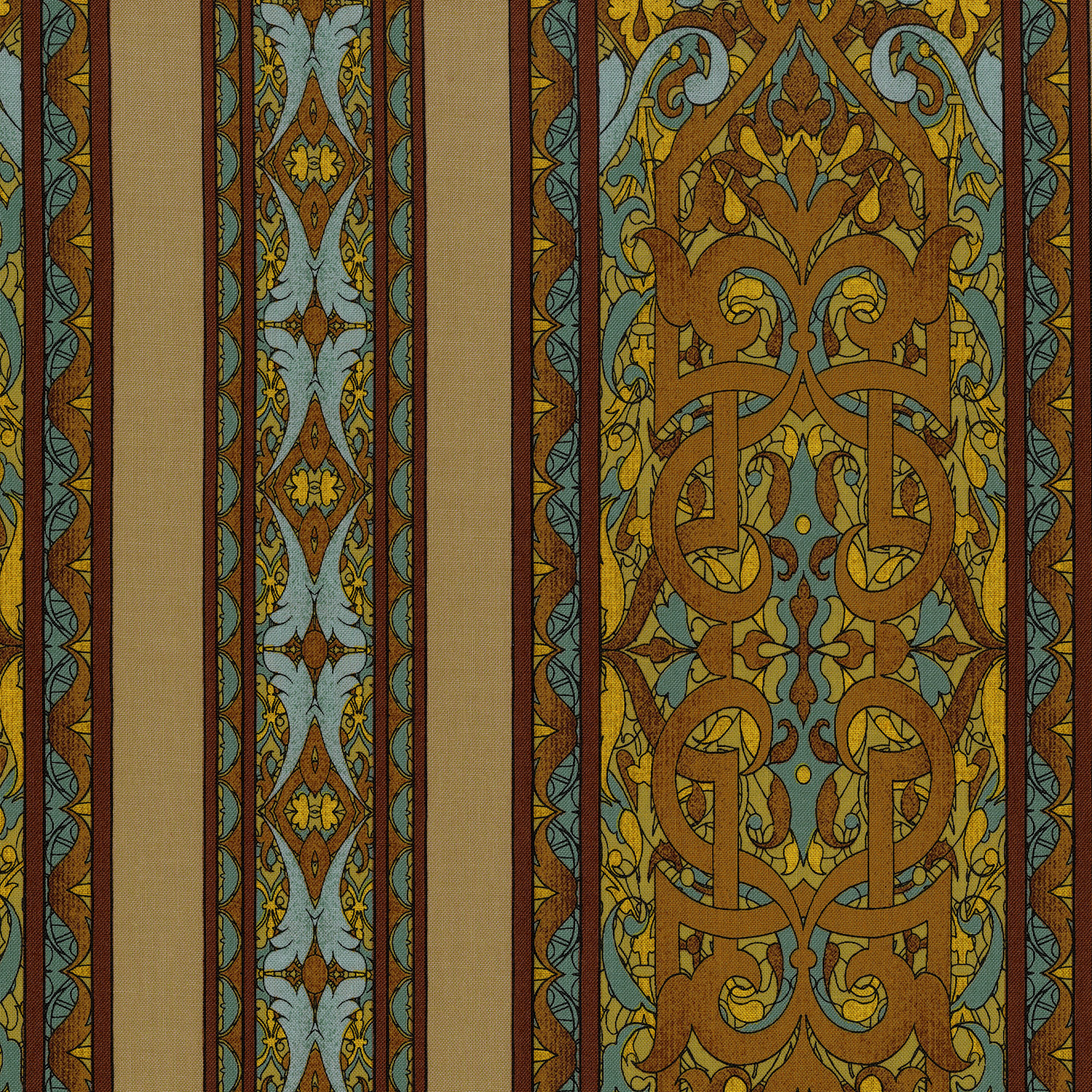 Jinny Beyer 3208-006 Miyako Border Yellow Fabric